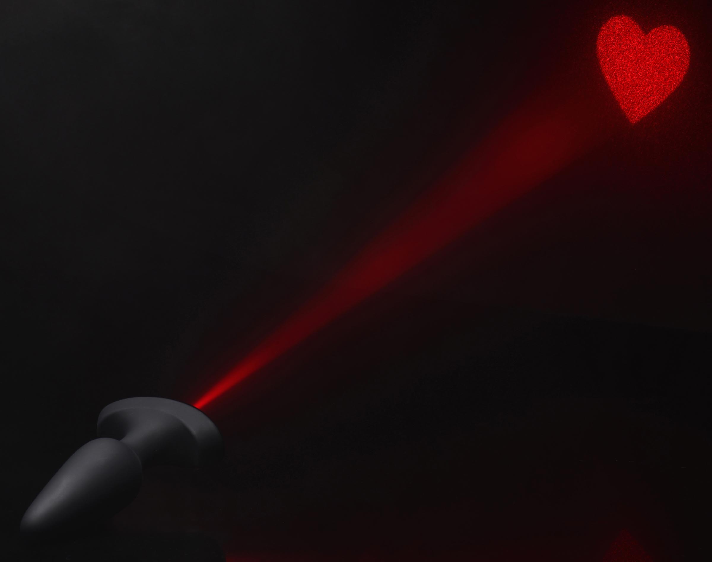 28X Laser Heart Silicone Anal Plug with Remote Medium - Awgasm.co.za